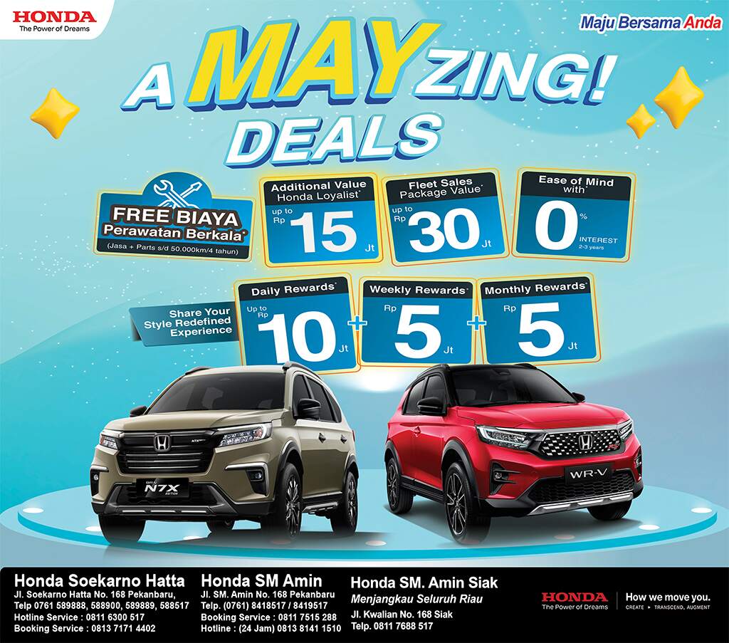 Promo Honda SM Amin | Honda Soekarno Hatta Pekanbaru